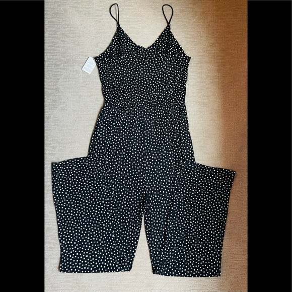 H&M | Pants & Jumpsuits | Nwt Hm Onepiece Polkadot Stretchy ...